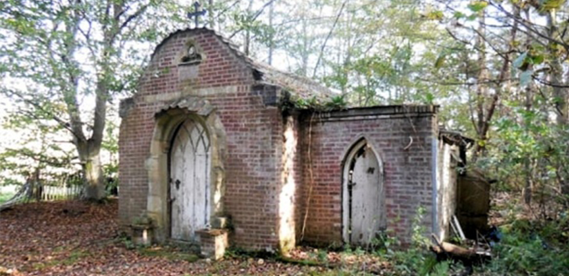 Lost in the woods - a Catholic shrine - [richard uridge]